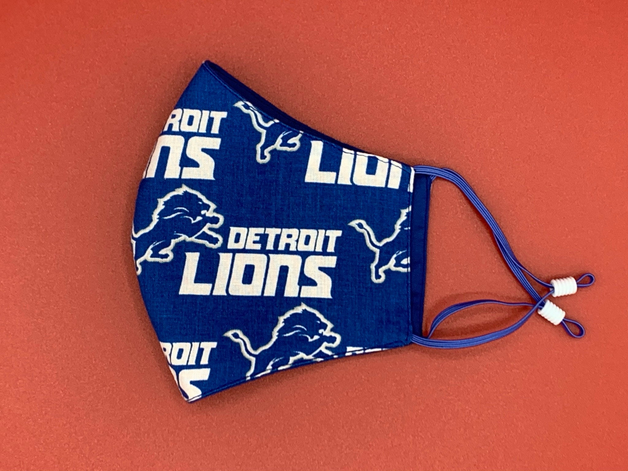 Detroit Lions Face Mask Lions Facemask Made in America | Etsy