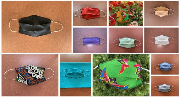 Asthma Friendly Face Mask One Layer Cotton Thin Beautiful | Etsy