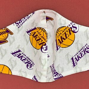 Lakers Face Mask, LA Lakers Mask, Los Angeles Lakers Mask, Adjustable ...