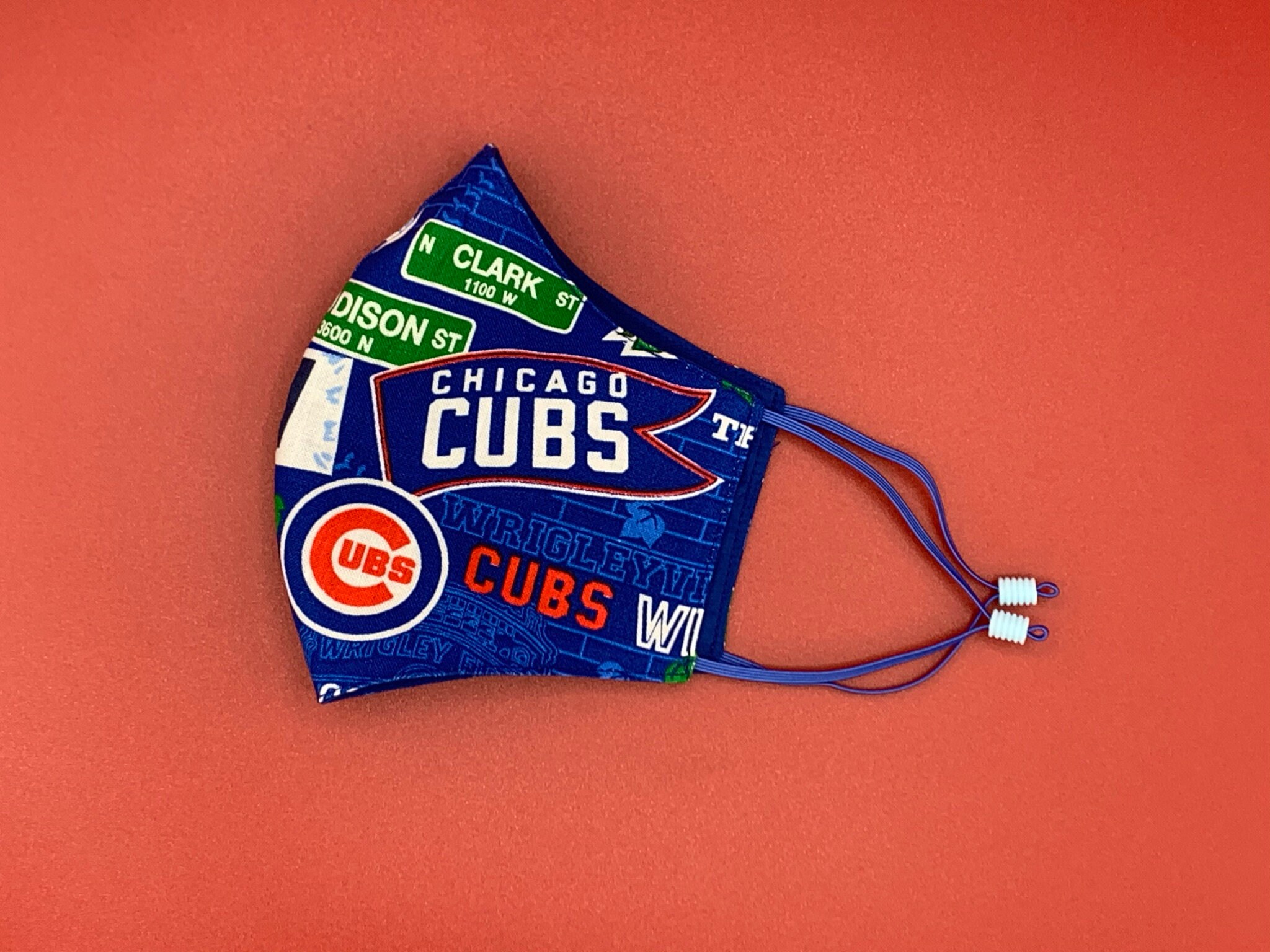 Cubs Face Mask, Chicago Cubs Face Mask, Cubs Facemask, Adjustable, MLB ...