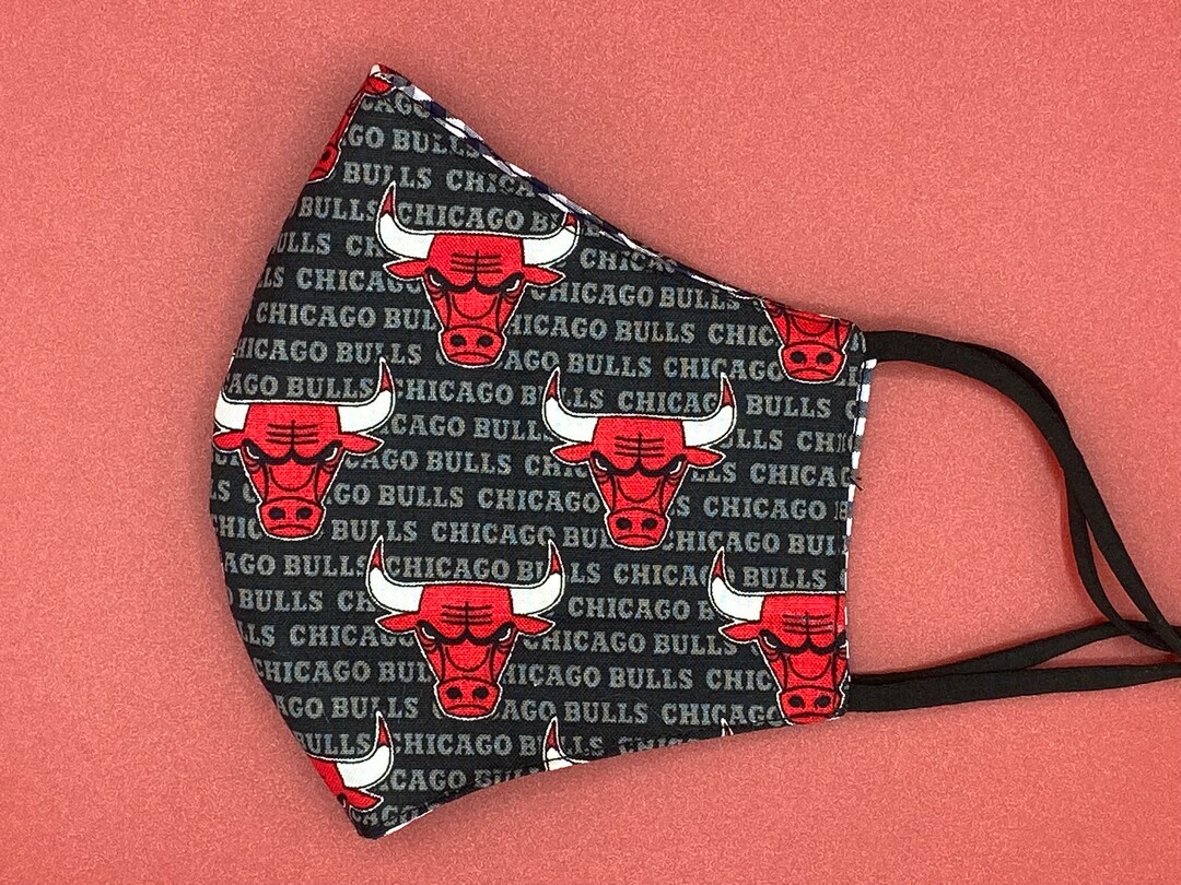 Chicago Bulls Face Mask, Bulls Mask, IL Chicago Bulls Mask, Adjustable ...