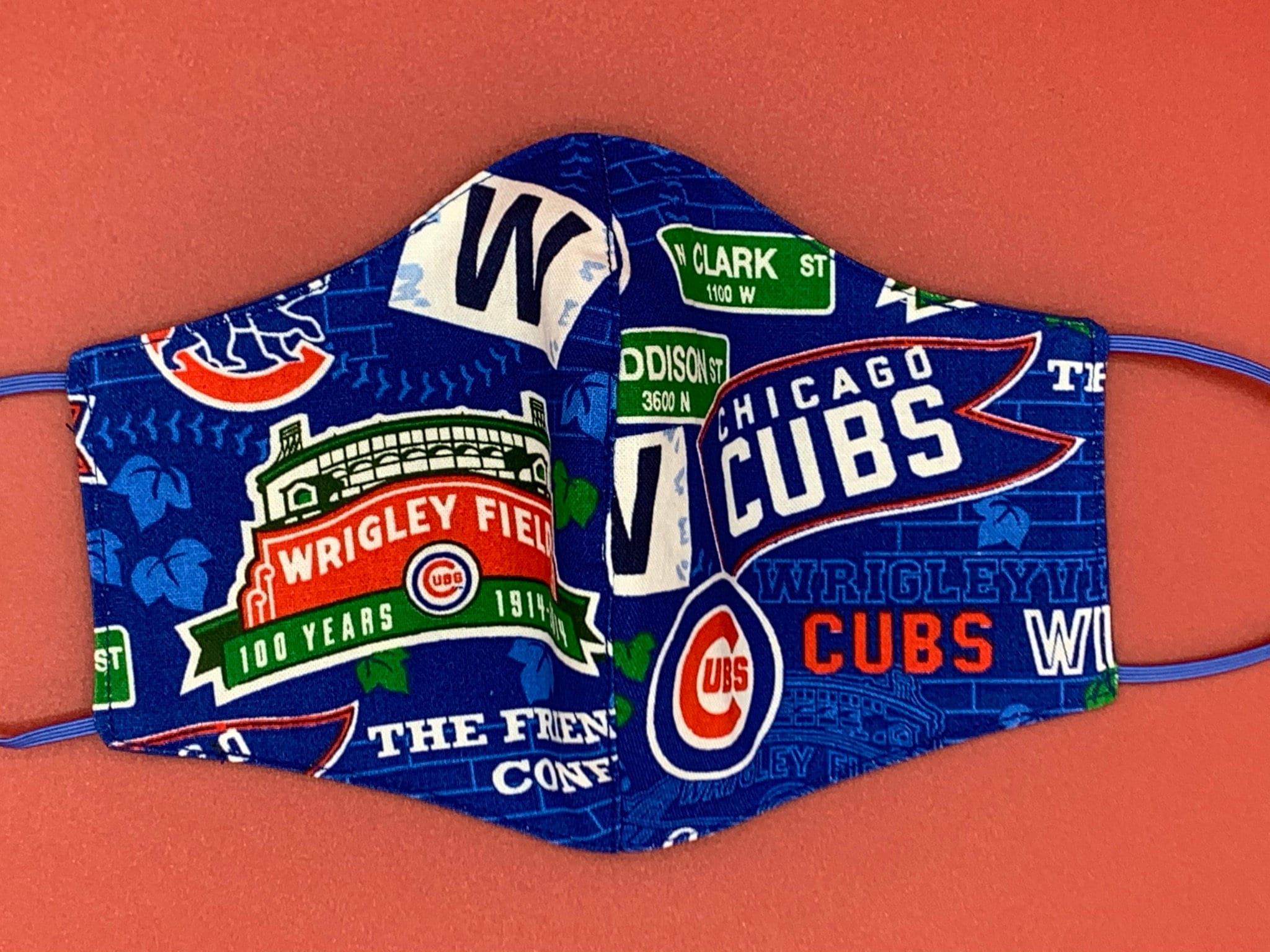 Cubs Face Mask, Chicago Cubs Face Mask, Cubs Facemask, Adjustable, MLB ...