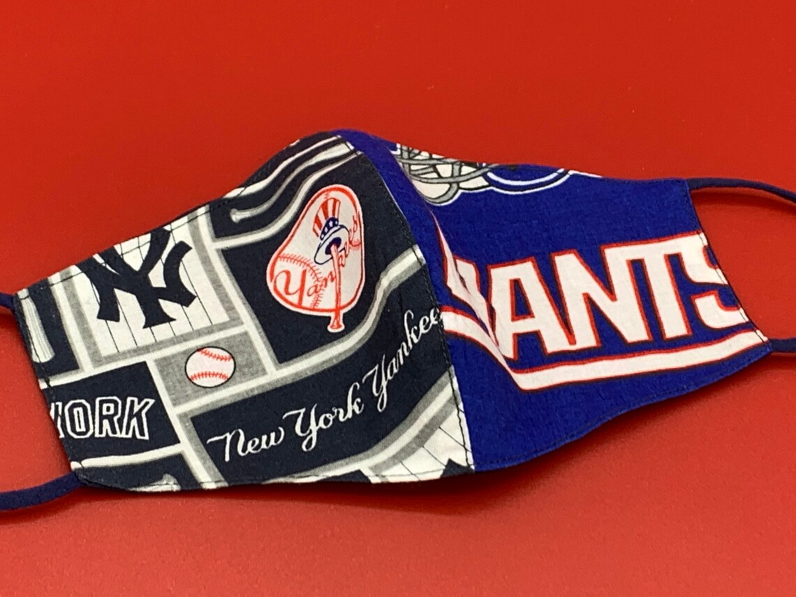 Yankees and Giants Face Mask New York Yankees Face Mask | Etsy