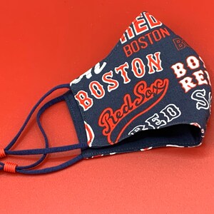 Red Sox Face Mask, Boston Red Sox Mask, Redsox Mask, Adjustable ...