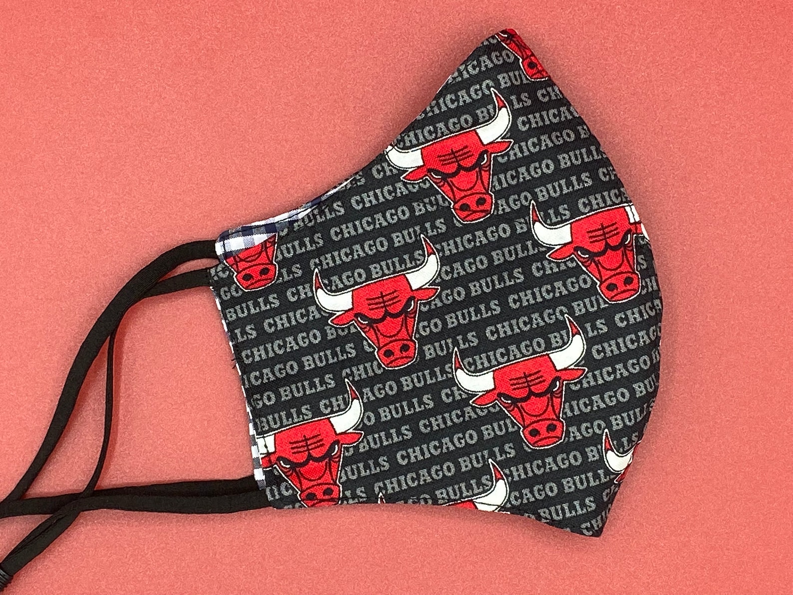 Chicago Bulls Face Mask, Bulls Mask, IL Chicago Bulls Mask, Adjustable ...