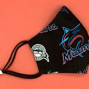 Marlins Face Mask, Miami Marlins Mask, Marlins Mask, Adjustable ...