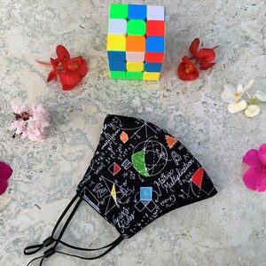 Mathematics Face Mask, STEM Mask, Math Facemask, Formula, Geometry ...