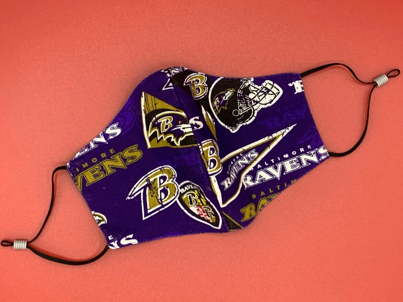Baltimore Ravens Face Mask Ravens Mask Ravens Facemask - Etsy