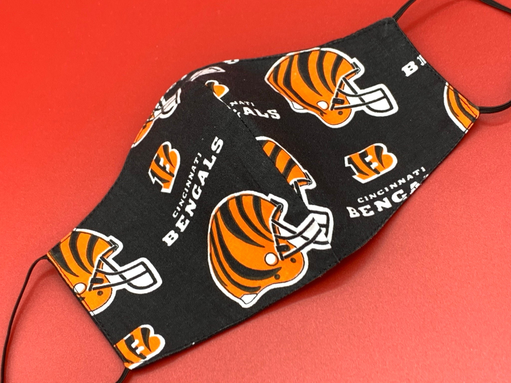 Cincinnati Bengals Face Mask Bengals Facemask Adjustable - Etsy Ireland