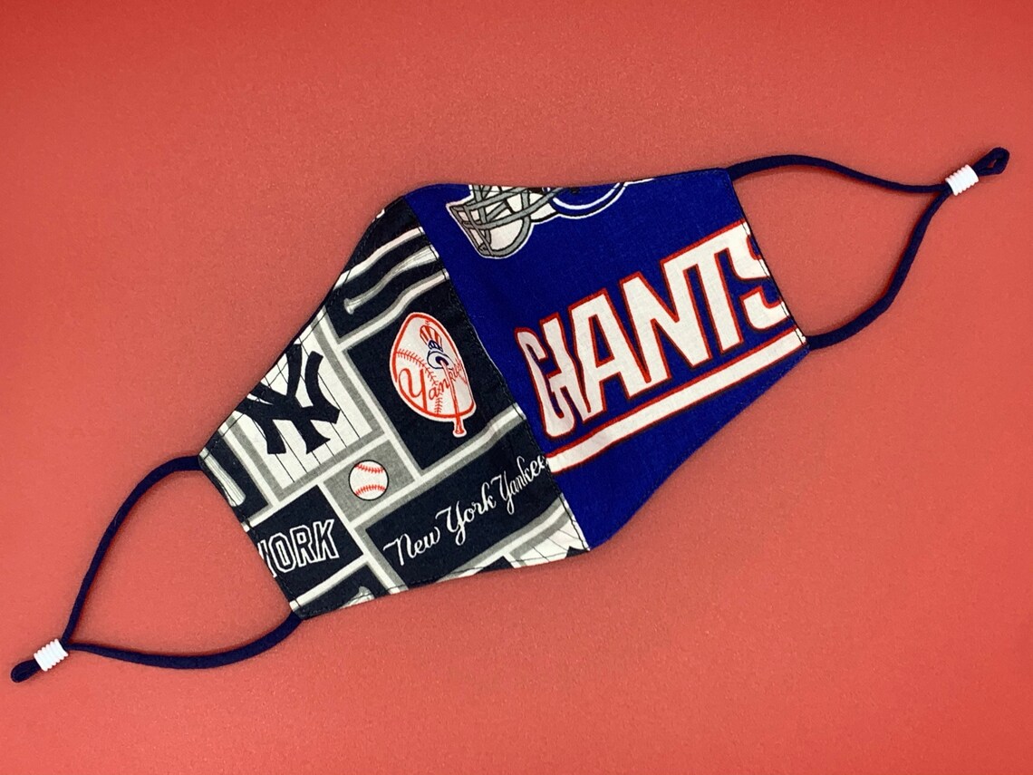 Yankees and Giants Face Mask New York Yankees Face Mask | Etsy