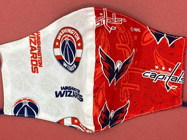 Washington Wizards Face Mask, Washington Capitals Face Mask, Wizards ...