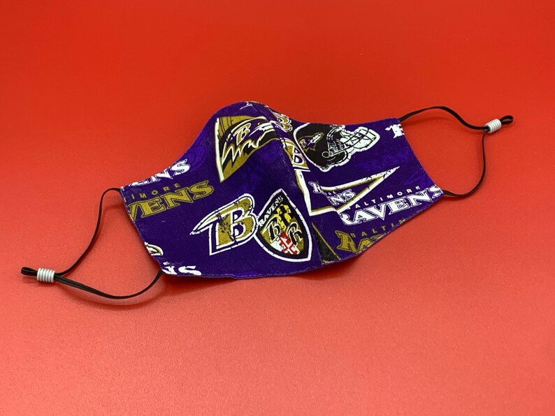 Baltimore Ravens Face Mask Ravens Mask Ravens Facemask - Etsy
