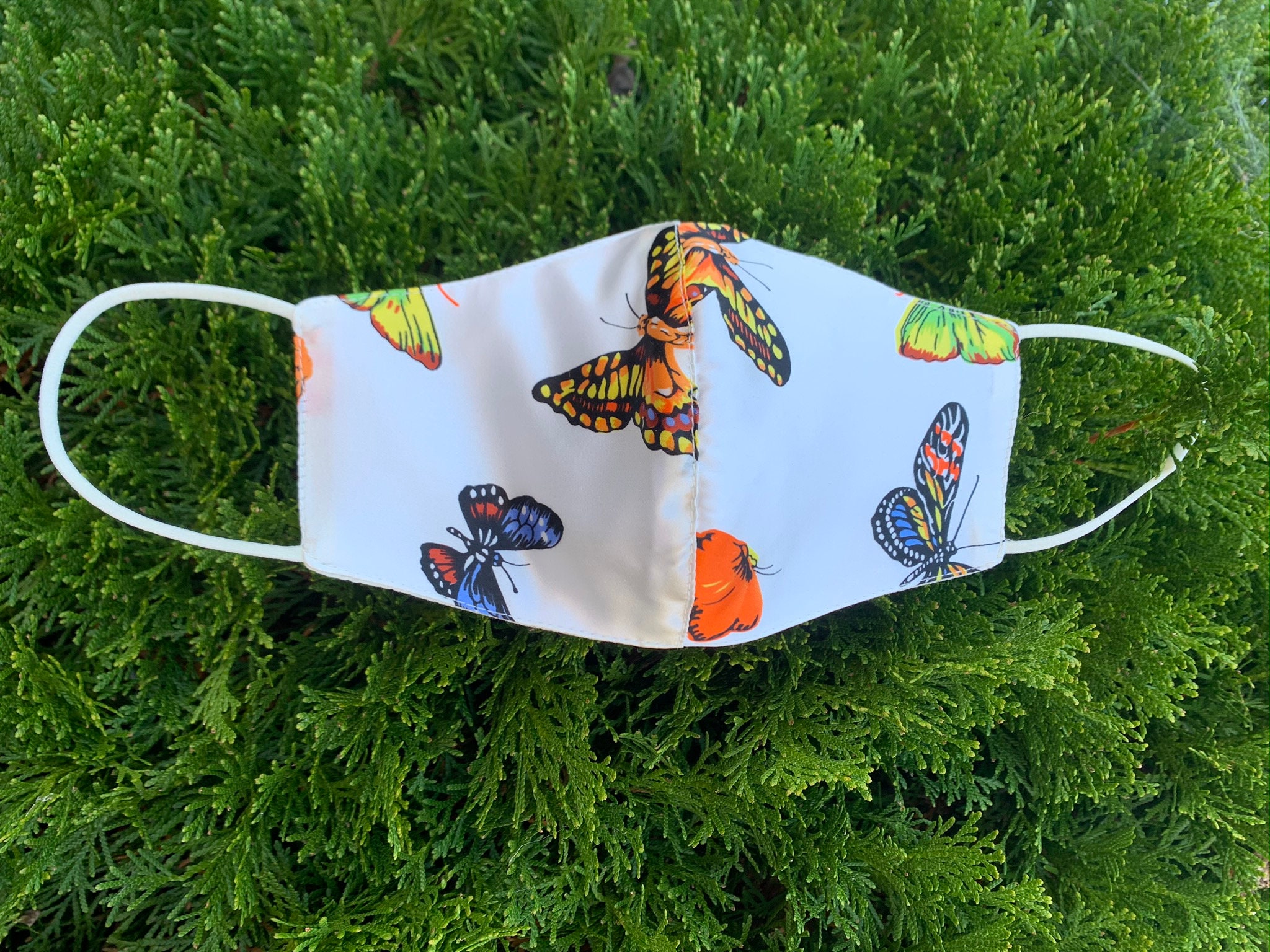 Purple Butterfly Mask Black Silk Butterfly Face Mask Gift | Etsy