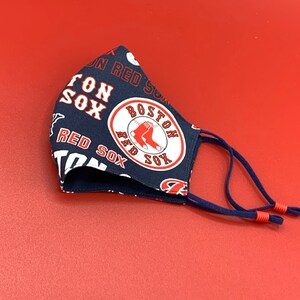 Red Sox Face Mask, Boston Red Sox Mask, Redsox Mask, Adjustable ...