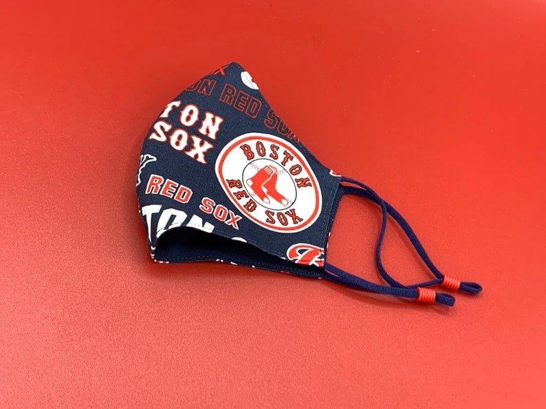 Red Sox Face Mask, Boston Red Sox Mask, Redsox Mask, Adjustable ...
