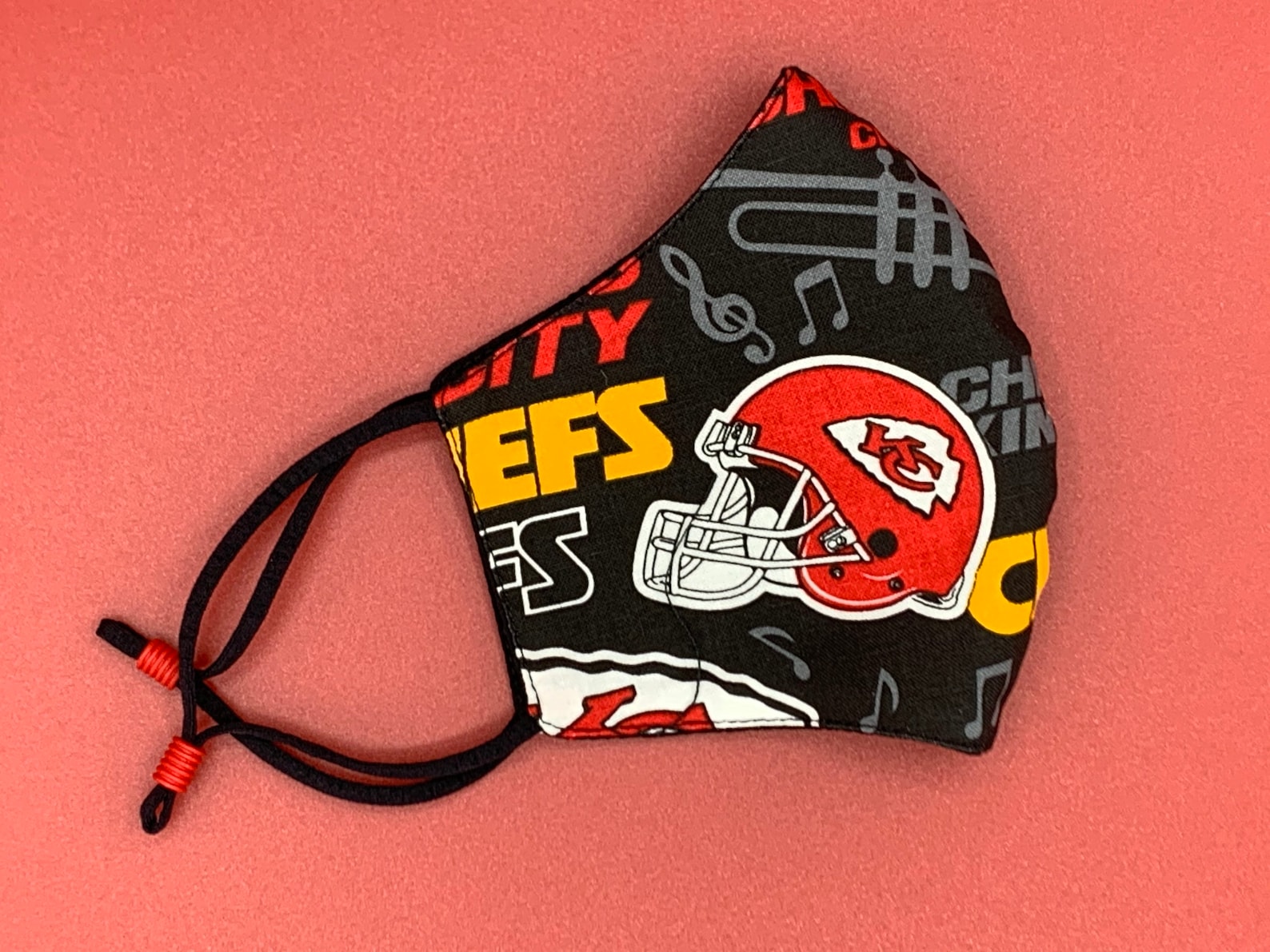 Kansas City Chiefs Face Mask Chiefs Mask Adjustable | Etsy