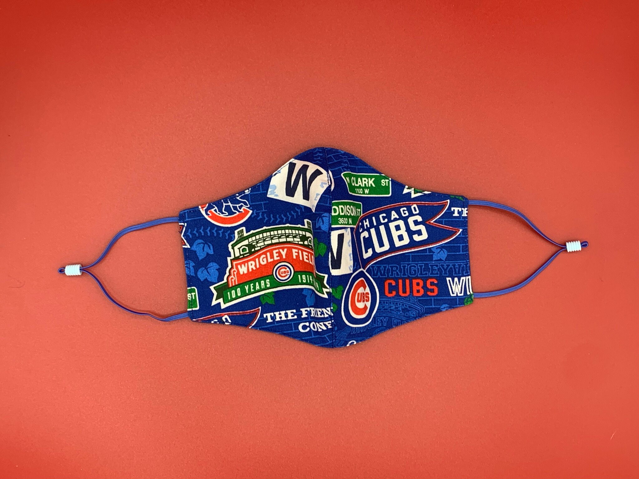 Cubs Face Mask, Chicago Cubs Face Mask, Cubs Facemask, Adjustable, MLB ...