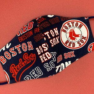Red Sox Face Mask, Boston Red Sox Mask, Redsox Mask, Adjustable ...