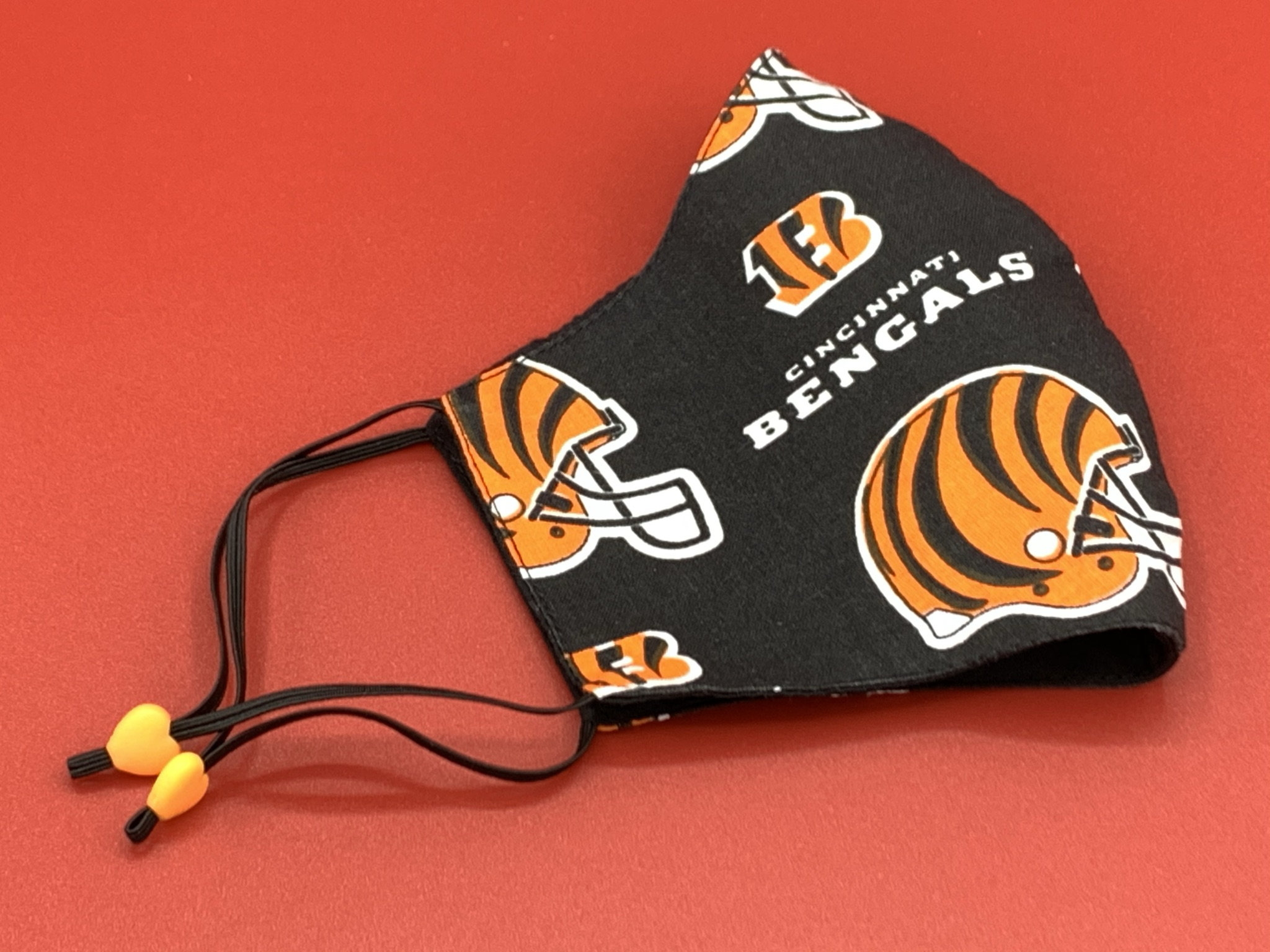 Cincinnati Bengals Face Mask Bengals Facemask Adjustable - Etsy Ireland