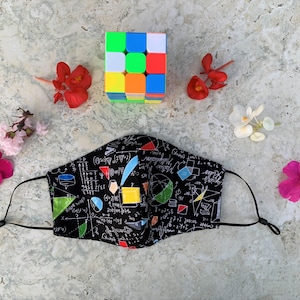 Mathematics Face Mask, STEM Mask, Math Facemask, Formula, Geometry ...