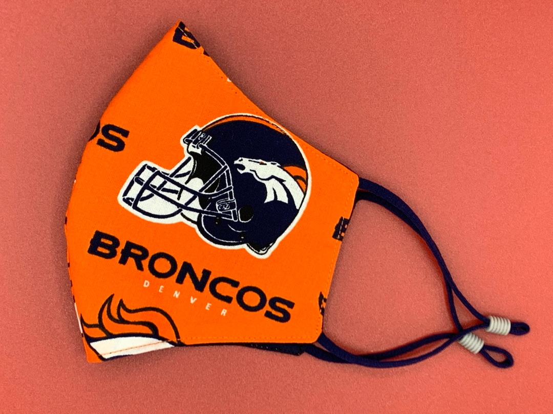 Denver Broncos Face Mask, Broncos Mask, AFC Facemask, Adjustable, NFL ...