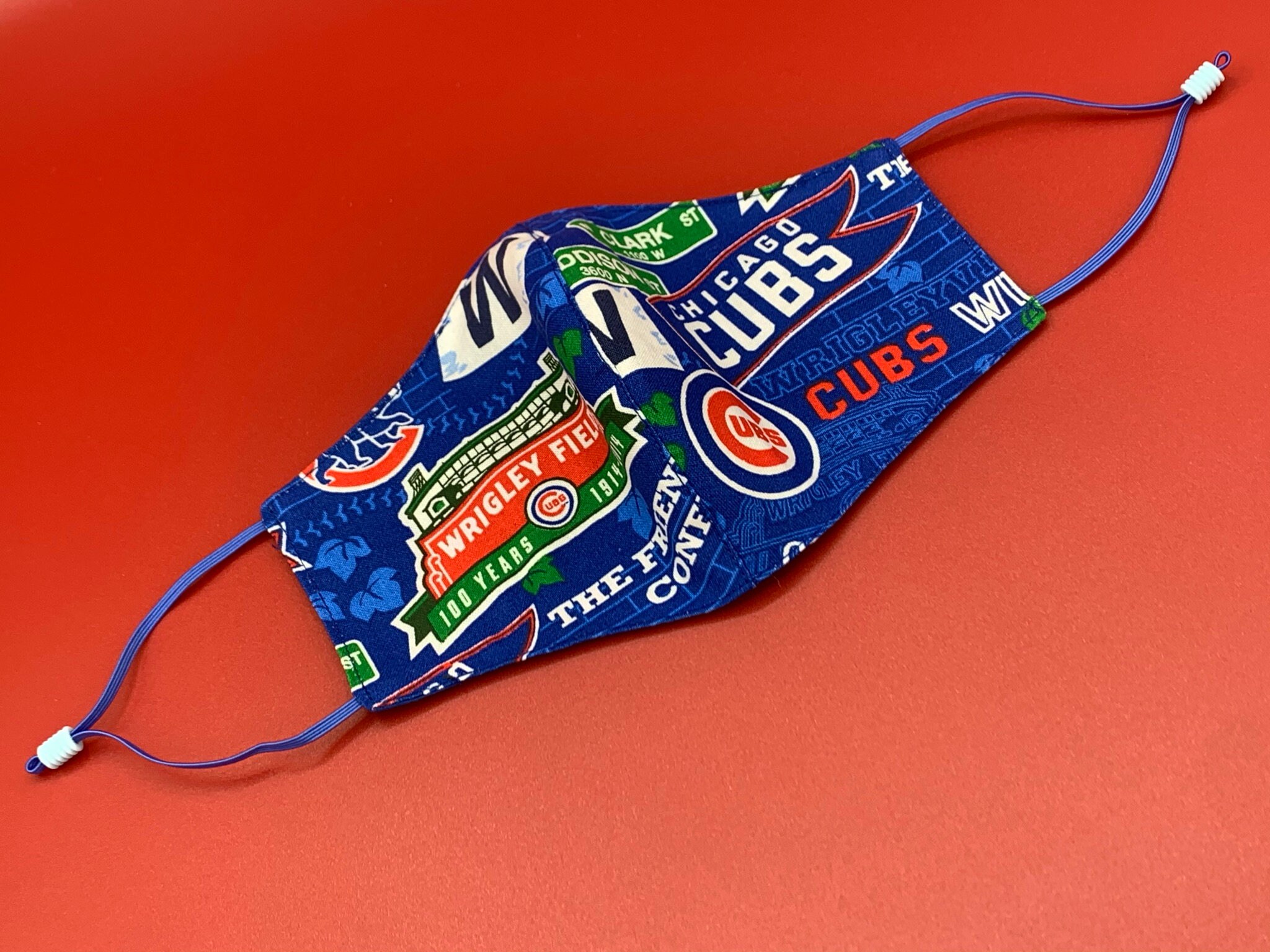 Cubs Face Mask, Chicago Cubs Face Mask, Cubs Facemask, Adjustable, MLB ...