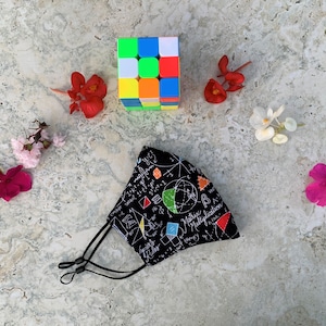 Mathematics Face Mask, STEM Mask, Math Facemask, Formula, Geometry ...