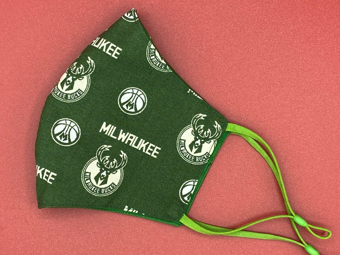 Milwaukee Bucks Face Mask, Bucks Mask, Wisconsin Milwaukee Bucks ...