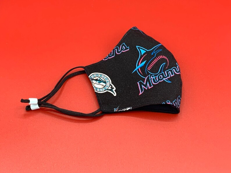 Marlins Face Mask, Miami Marlins Mask, Marlins Mask, Adjustable ...