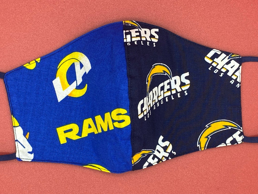 Chargers and Rams Face Mask, LA Chargers Mask, LA Rams Mask, Los ...