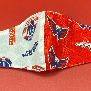 Washington Wizards Face Mask, Washington Capitals Face Mask, Wizards ...