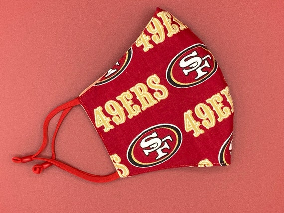 49ers Face Mask San Francisco 49ers Mask SF 49ers Facemask - Etsy