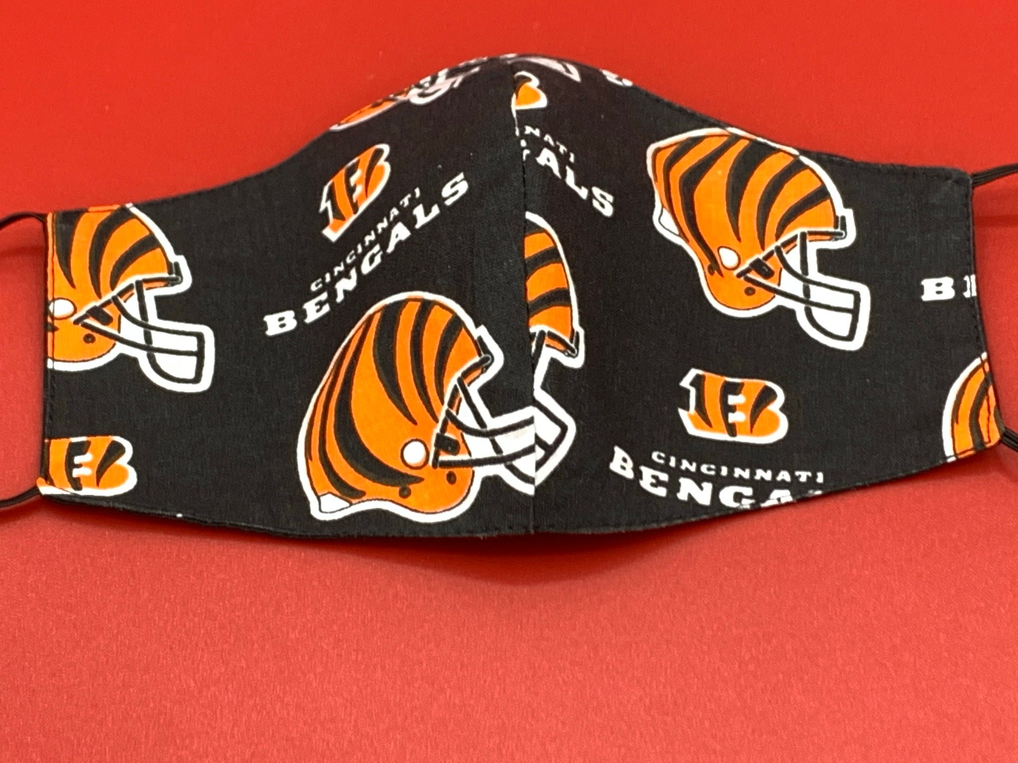 Cincinnati Bengals Face Mask Bengals Facemask Adjustable - Etsy Ireland