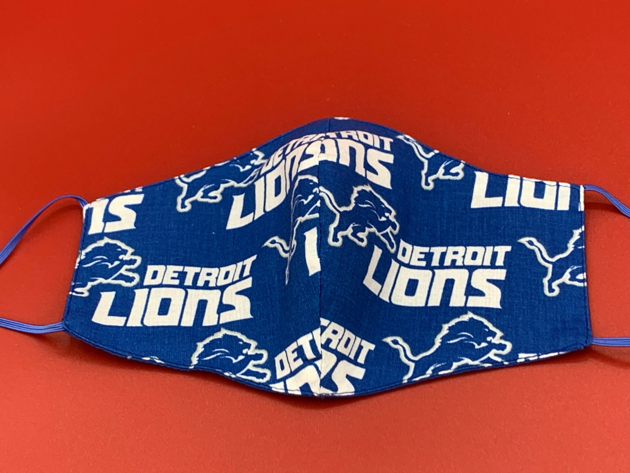 Detroit Lions Face Mask Lions Facemask Made in America | Etsy