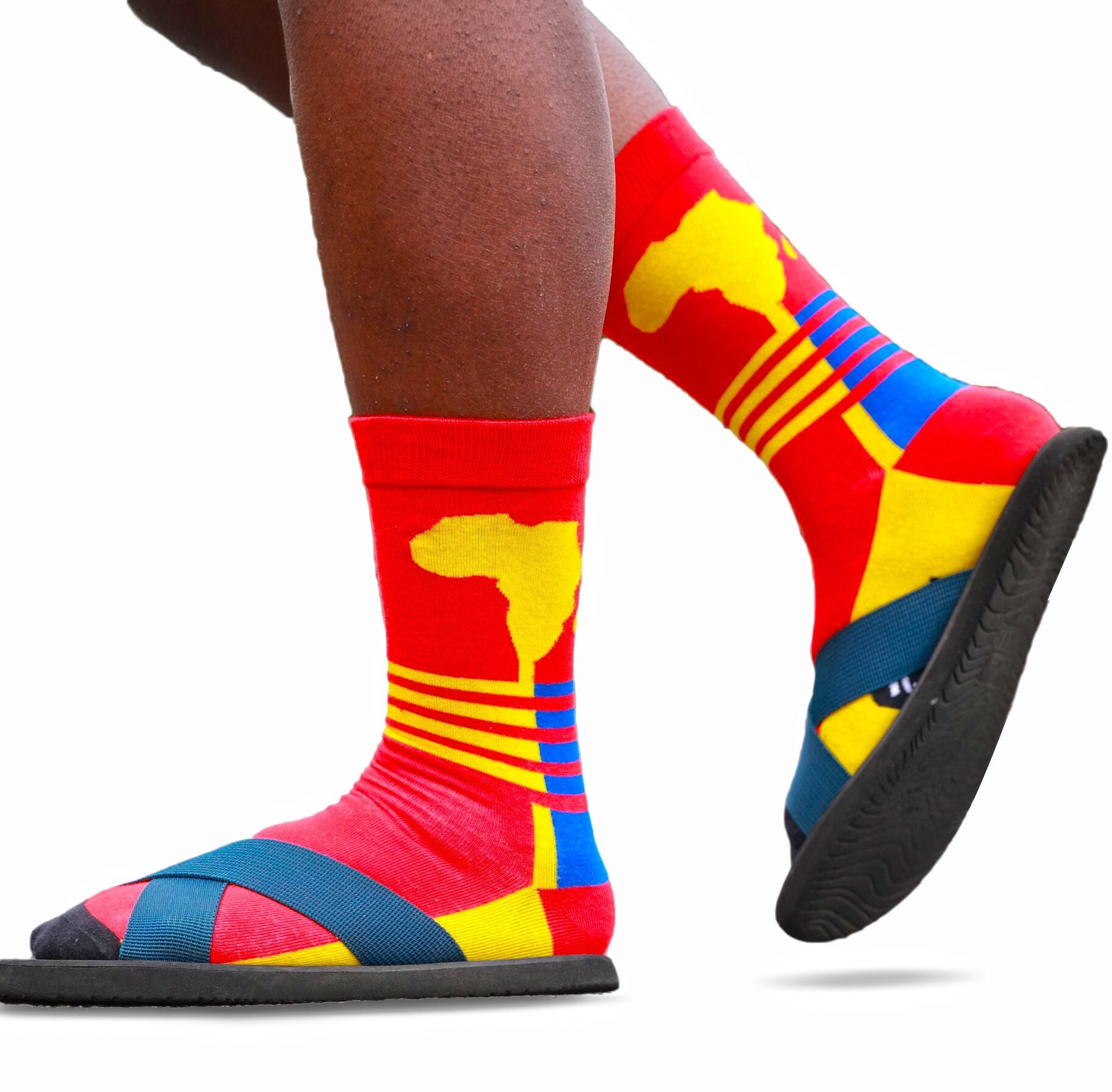 FIUN African Print Kente Unisex Socks for Casual and Official Dressing ...