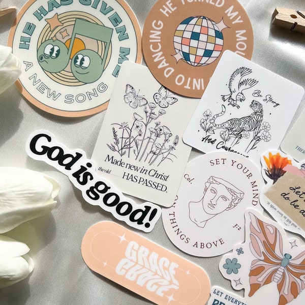 Christian Quotes Stickers - Etsy