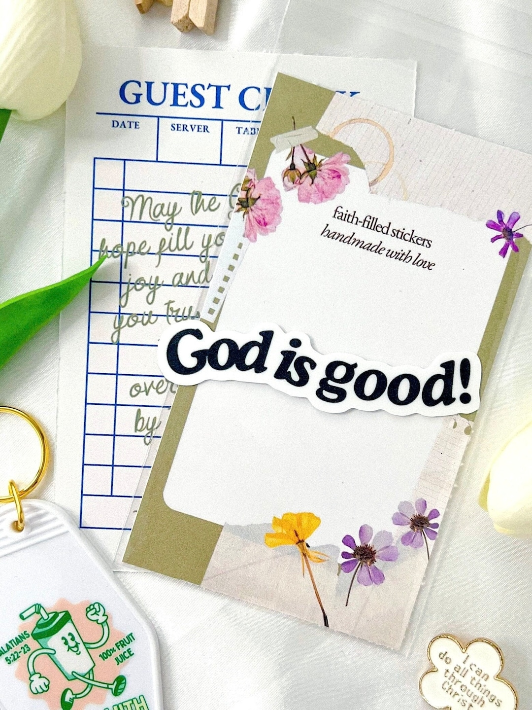 God is Good Sticker | Christian Sticker | Faith Sticker | Bible Verse ...