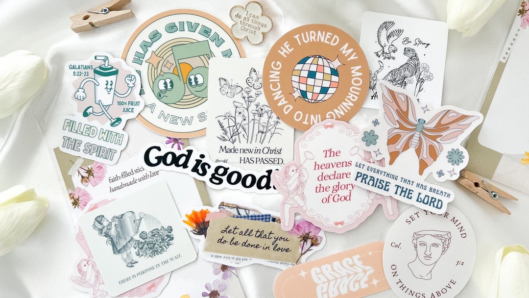Build Your Own Christian Sticker Pack Christian Stickers Bible Verse ...
