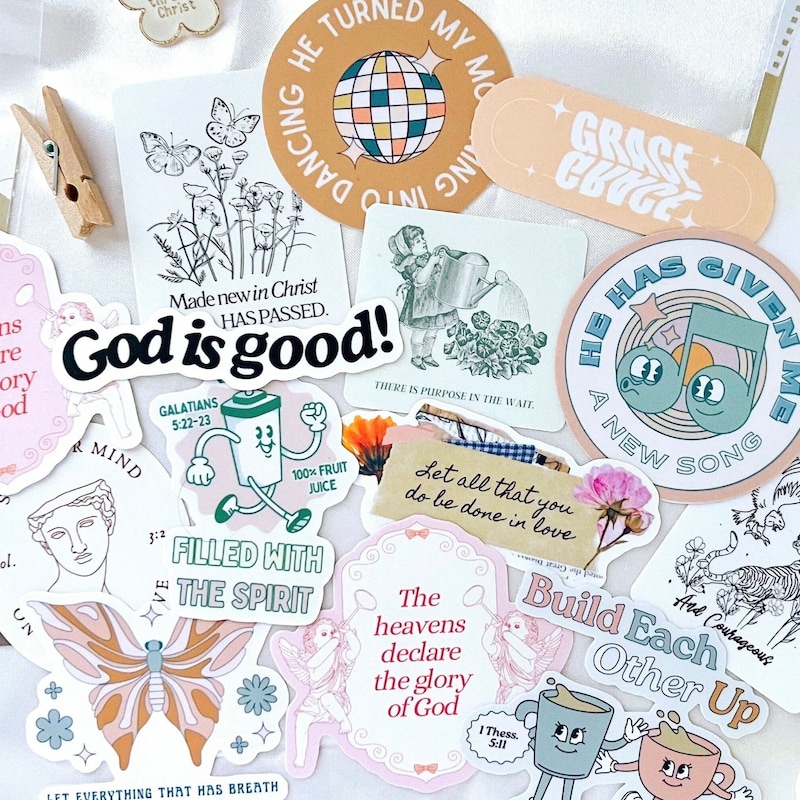 Christian Stickers - Etsy