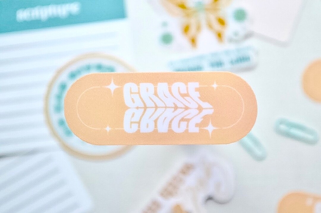 Grace Sticker Christian Sticker Bible Sticker Faith - Etsy