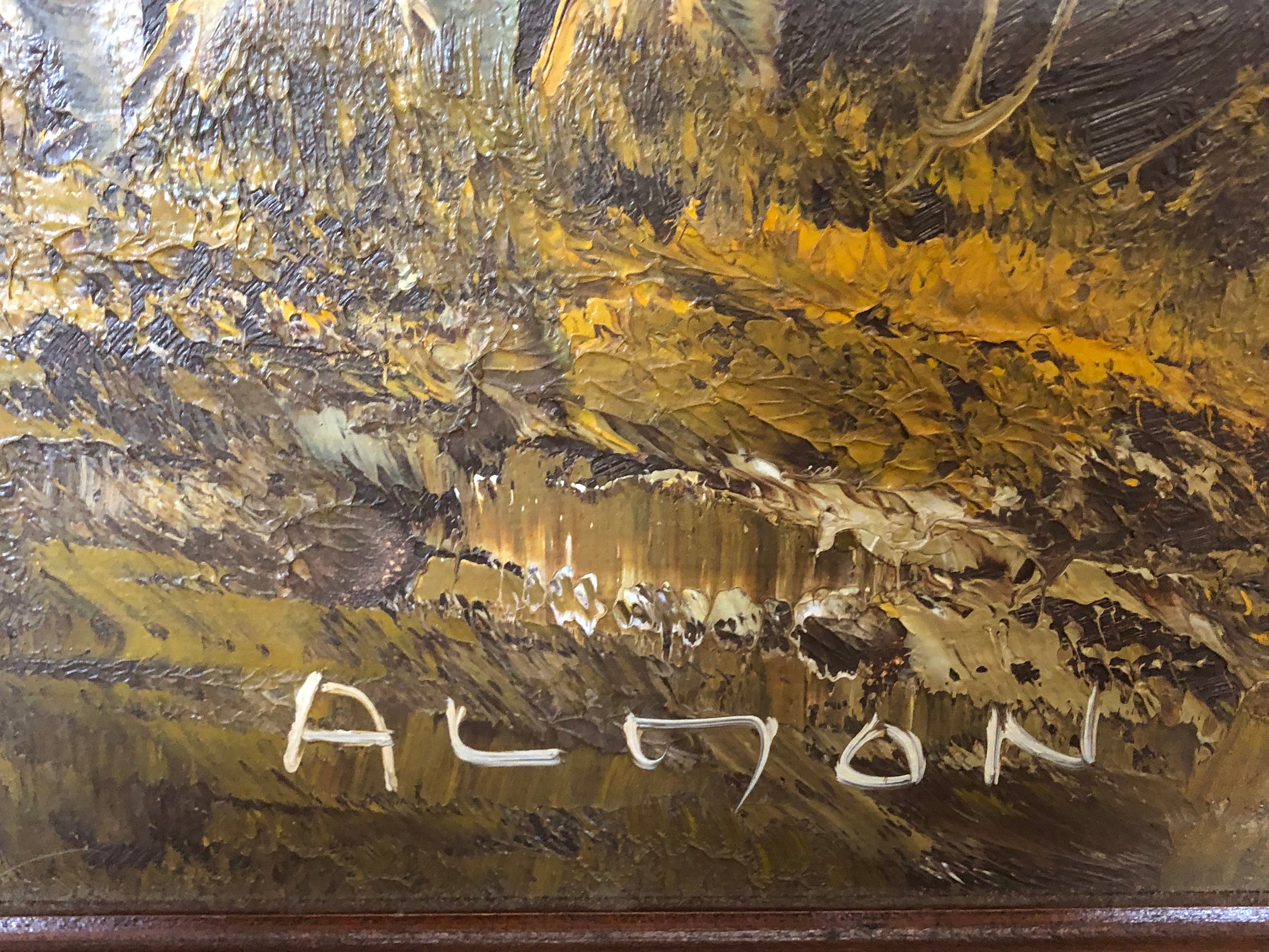 Rare Vintage Beautiful Fall Mountain Landscape Listed Artist Almon - Etsy