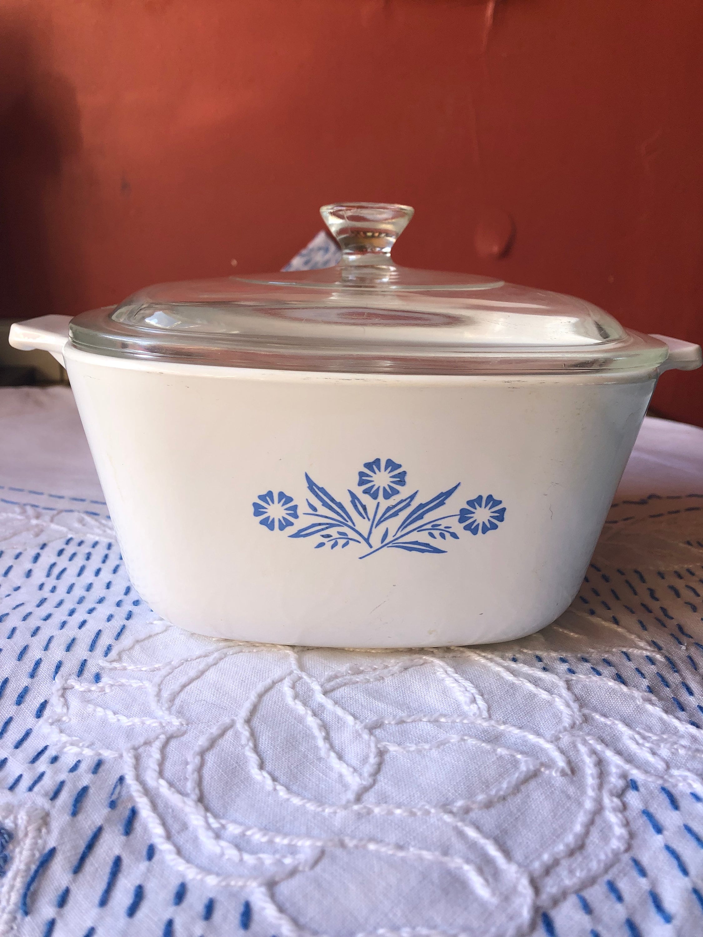 Vintage Blue Flower Corning Ware Casserole - Etsy