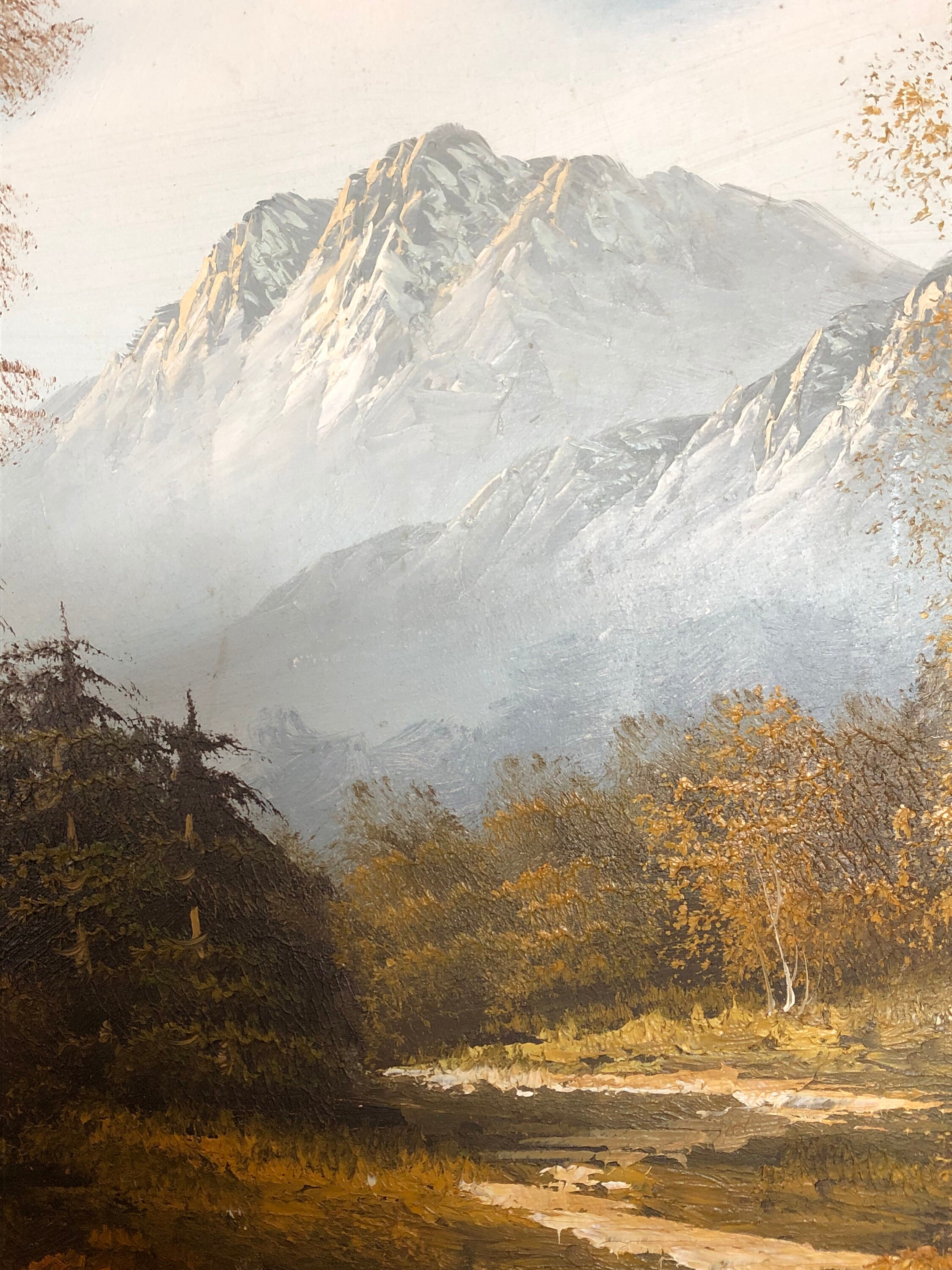 Rare Vintage Beautiful Fall Mountain Landscape Listed Artist Almon - Etsy