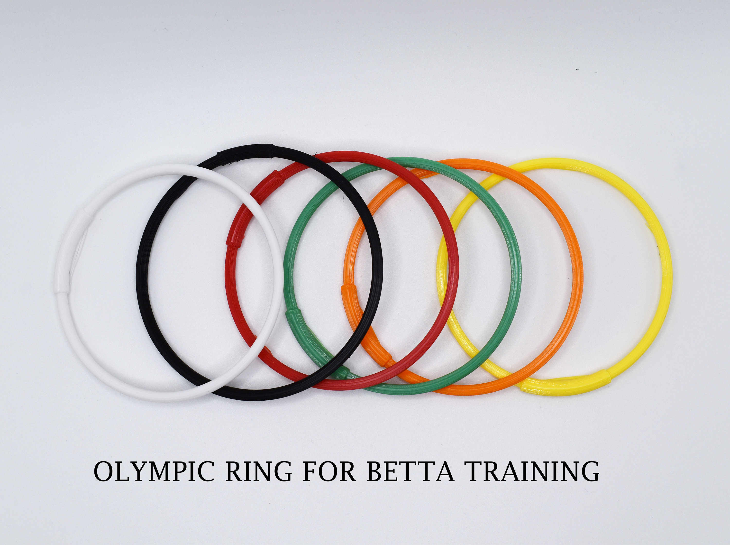 Olympic Ring for Betta Fish Trainning. 3D Printed Betta Excercise Loop ...