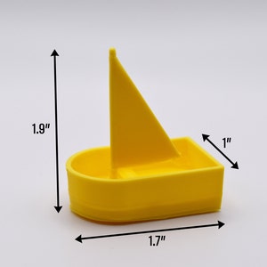 2 Mini Floating Sailboats for DIY Aquarium Project. Nano Floaters Décor ...