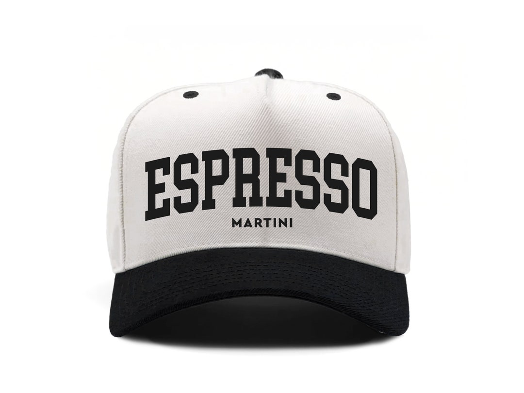 Espresso Martini Hat Two Tone Hat Embroidered Espresso Martini Snapback ...
