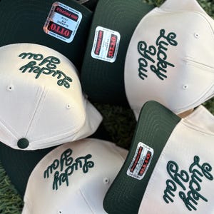 Custom Two Tone Hat Embroidered Hat Five Panel Two Tone Custom Hat ...