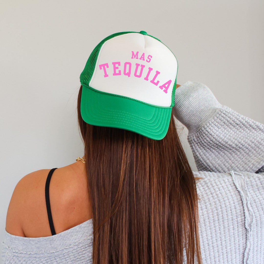 Tequila Hat Mas Tequila Trucker Hat for Mexico Trip Gift for Tequila ...