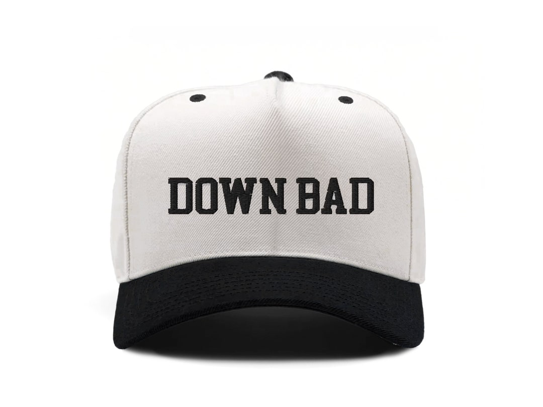 Down Bad Hat Two Tone Down Bad Crying Gym Embroidered Hat for Album Fan ...