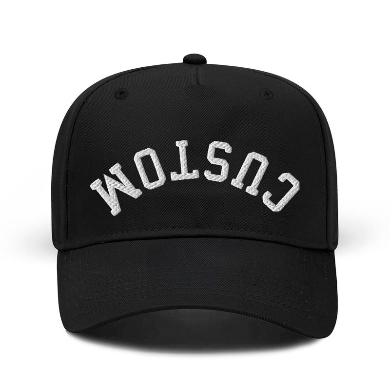 Upside Down Text Hat - Etsy